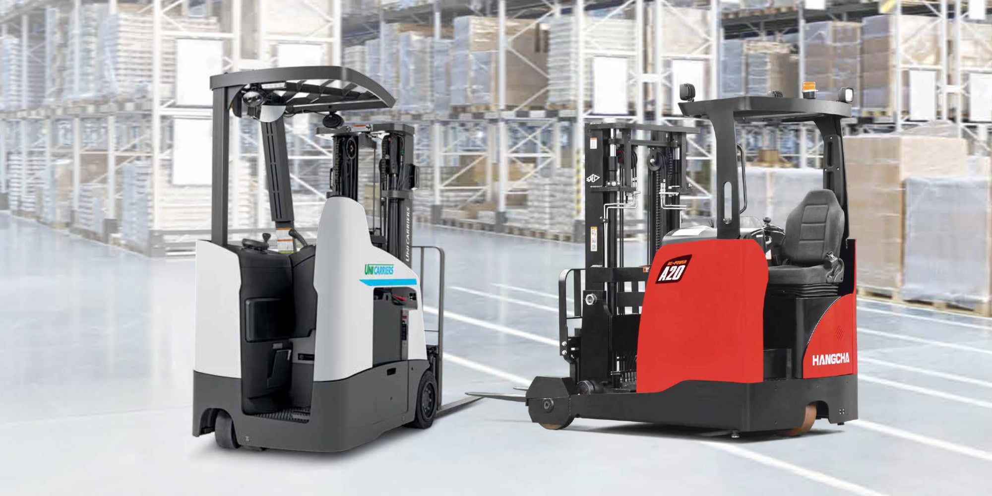 Chariots élévateurs à mât rétractable - Neufs - Classe 1 et 2